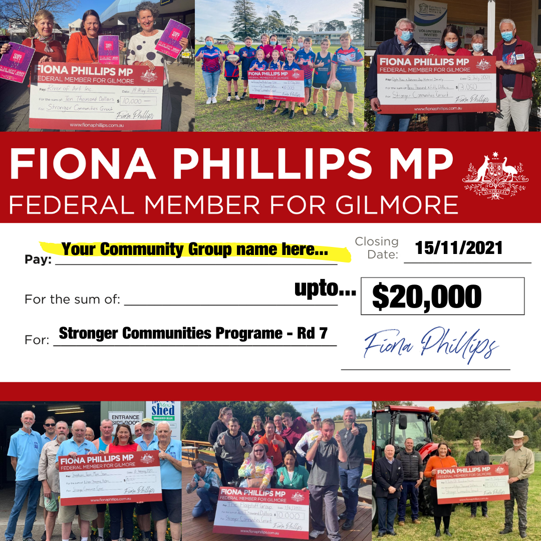 Media Release | Stronger Communities Grant Funding Now Open